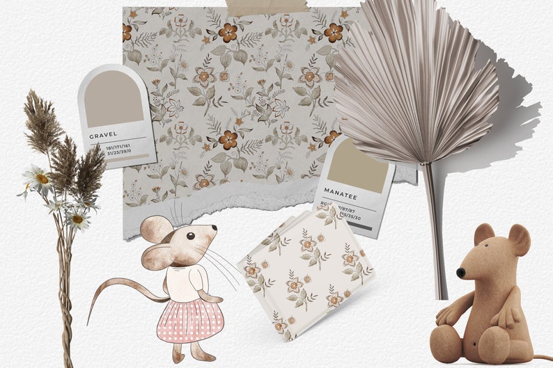 Spring Cleaning Mice Watercolor Cute Mouse Clipart - Etsy