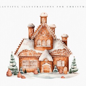 Christmas Gingerbread House Clipart - Winter Clipart - Christmas ...