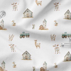 Farm Animals Watercolor Digital Paper Set - Scrapbooking - Digital ...
