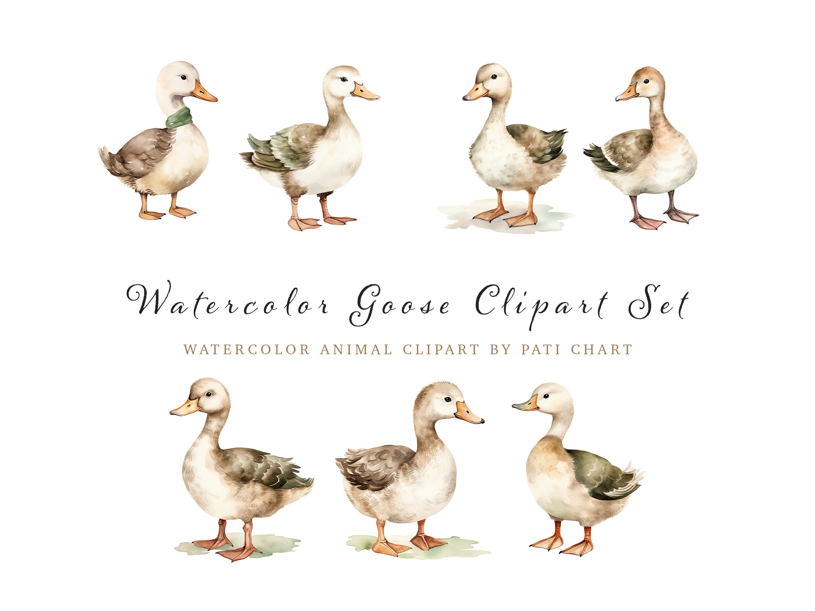 Watercolor Goosebumps Clipart Nursery Animal Clipart Set Pre-made ...