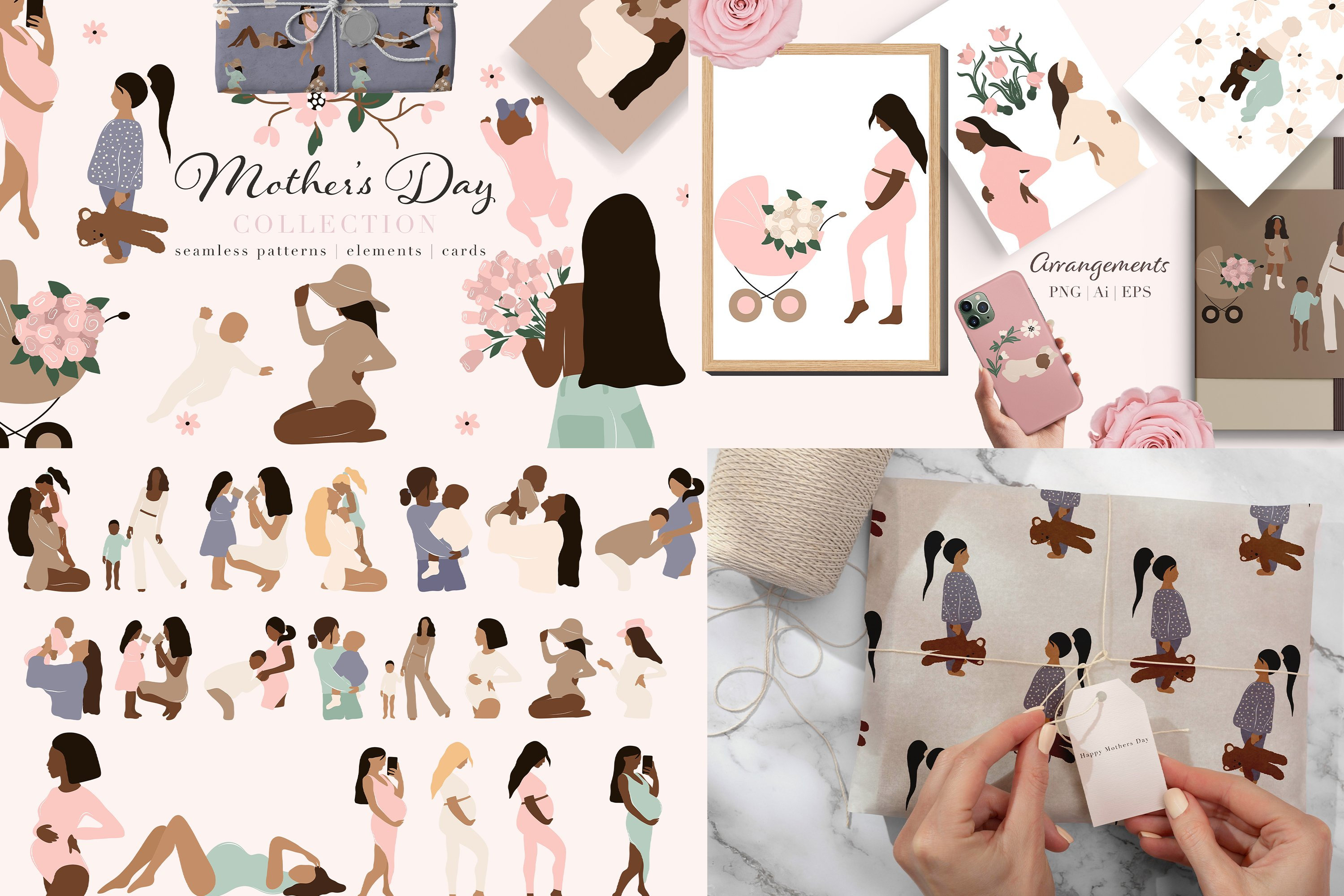 Grand Bundle Digital Clipart and Pattern Graphic Bundle Vector File ...