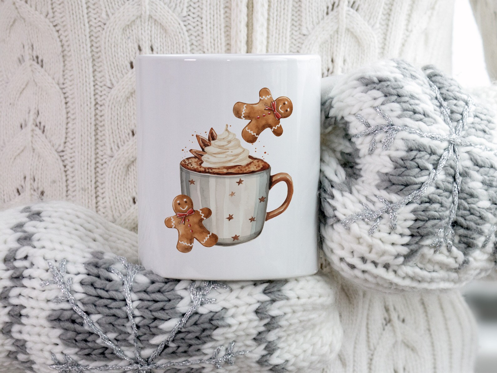 Watercolor Christmas Drinks Clipart Set for Commercial Use Digital Prints Winter Dessert Drink ...