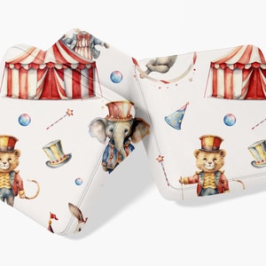 Watercolor Circus Digital Paper - Digital Background - Scrapbooking ...