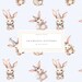 Bunny Digital Paper for Commercial Use Birthday Seamless Pattern ...
