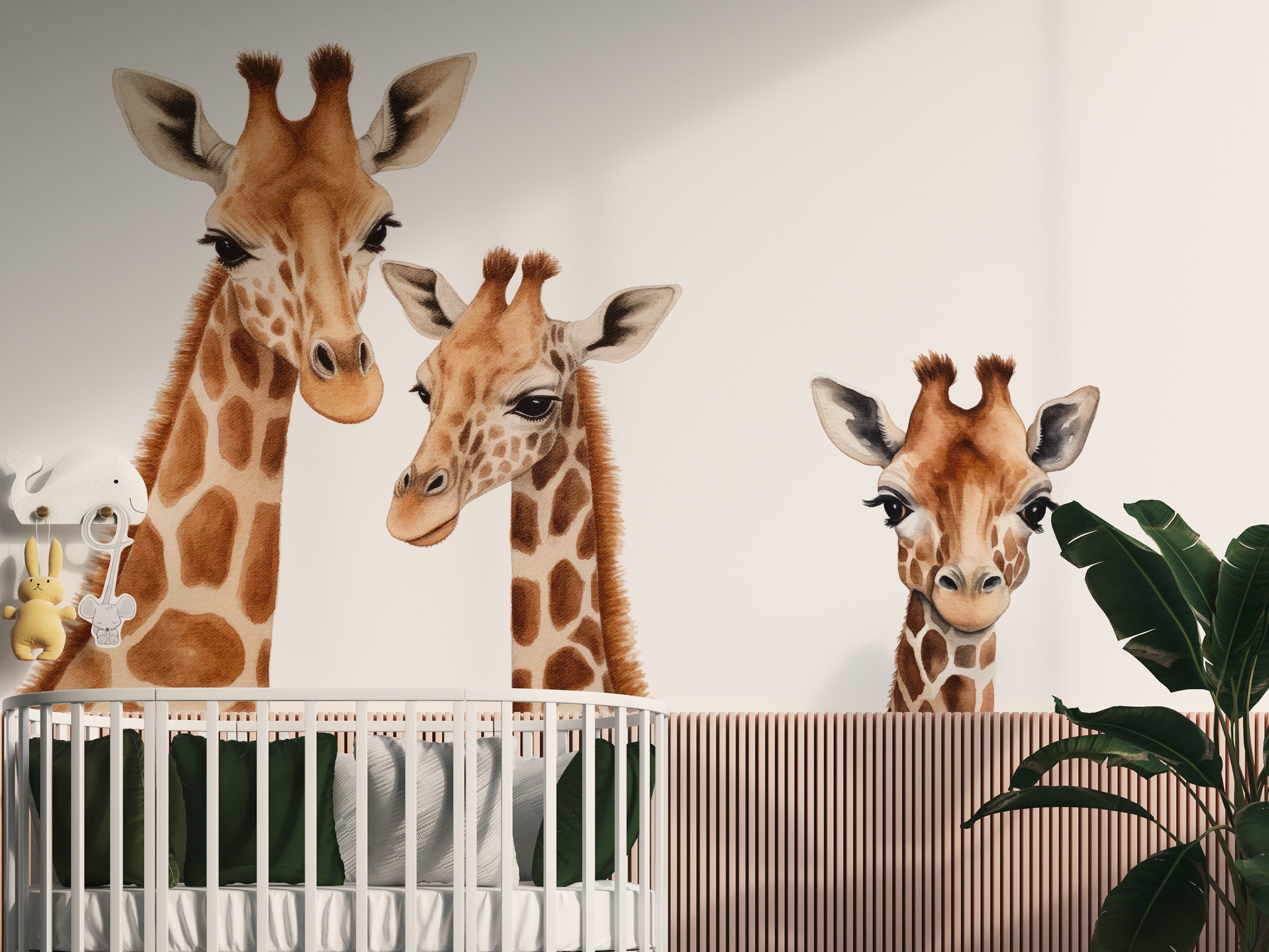 Watercolor Giraffe Clipart for Nursery Wall Art Safari Nursery Decor ...