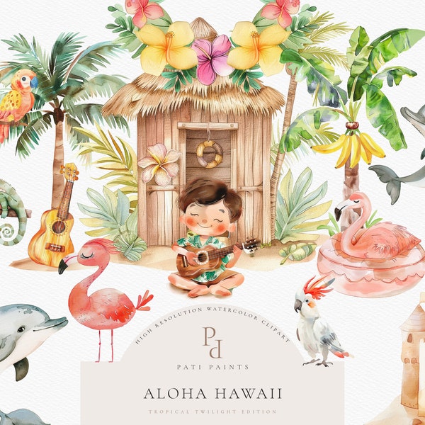 Luau Clipart - Etsy