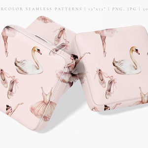 Watercolor Ballerina Digital Paper Set - Digital Download - Nursery ...