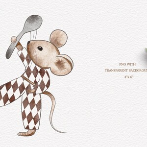 Watercolor Mice Clipart - Nursery Art - Watercolor Illustration - Baby ...
