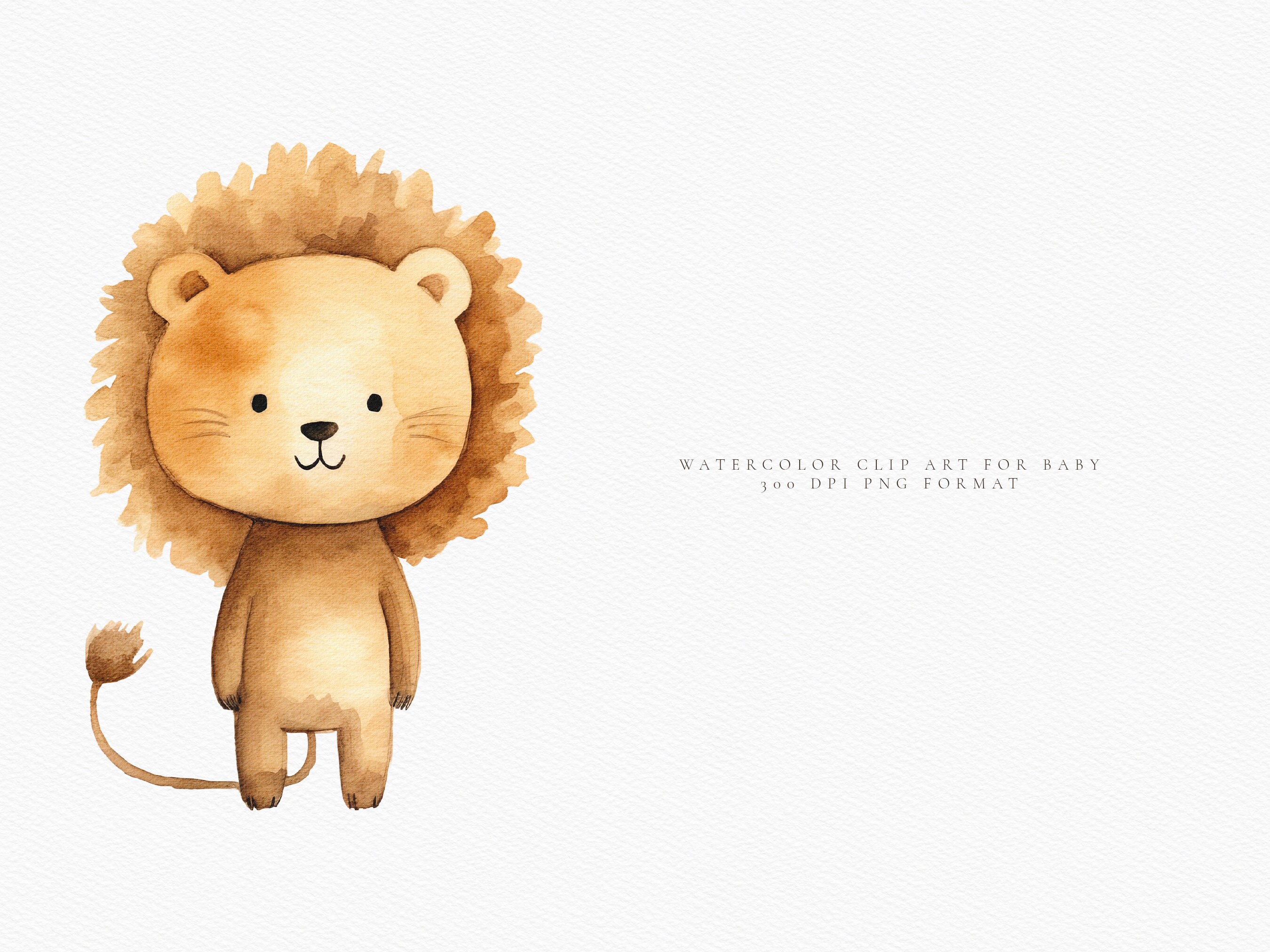 Boho Baby Doodle Clipart Set Nursery Animals Clipart for - Etsy