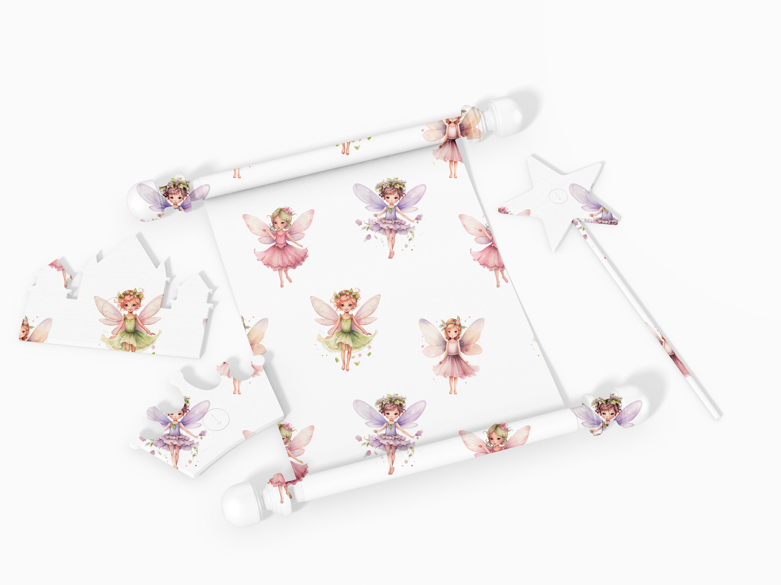 Fairy Digital Paper Set Scrapbooking Digital Background Fairy Tale ...