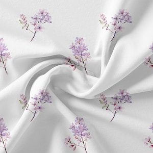 Purple Lilac Digital Paper - Nursery Decor - Floral Seamless Pattern ...