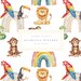 Watercolor Baby Jungle Digital Paper - Scrapbook for Kids - Seamless ...