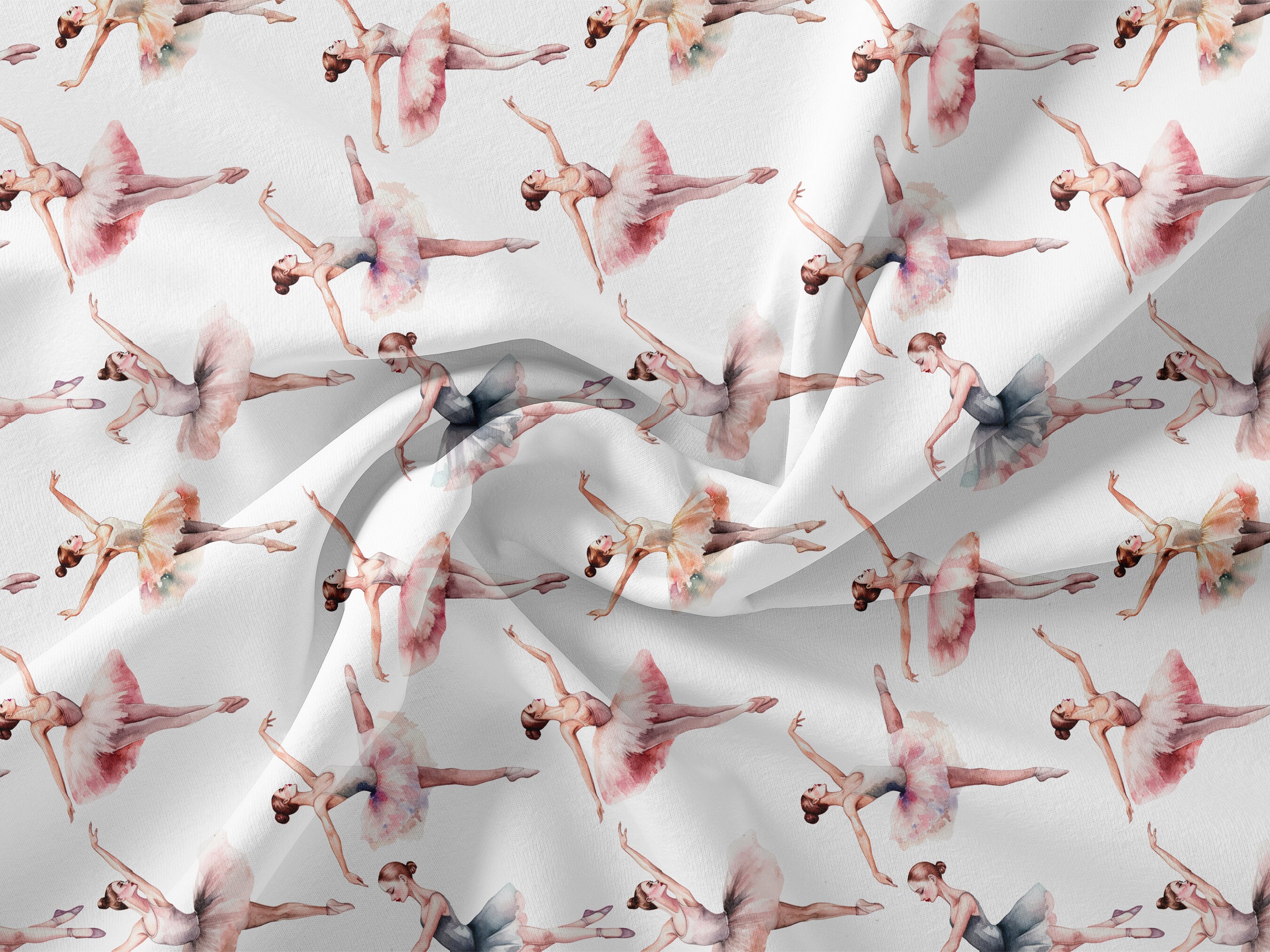 Watercolor Ballerina Digital Paper Set Digital Download Nursery ...