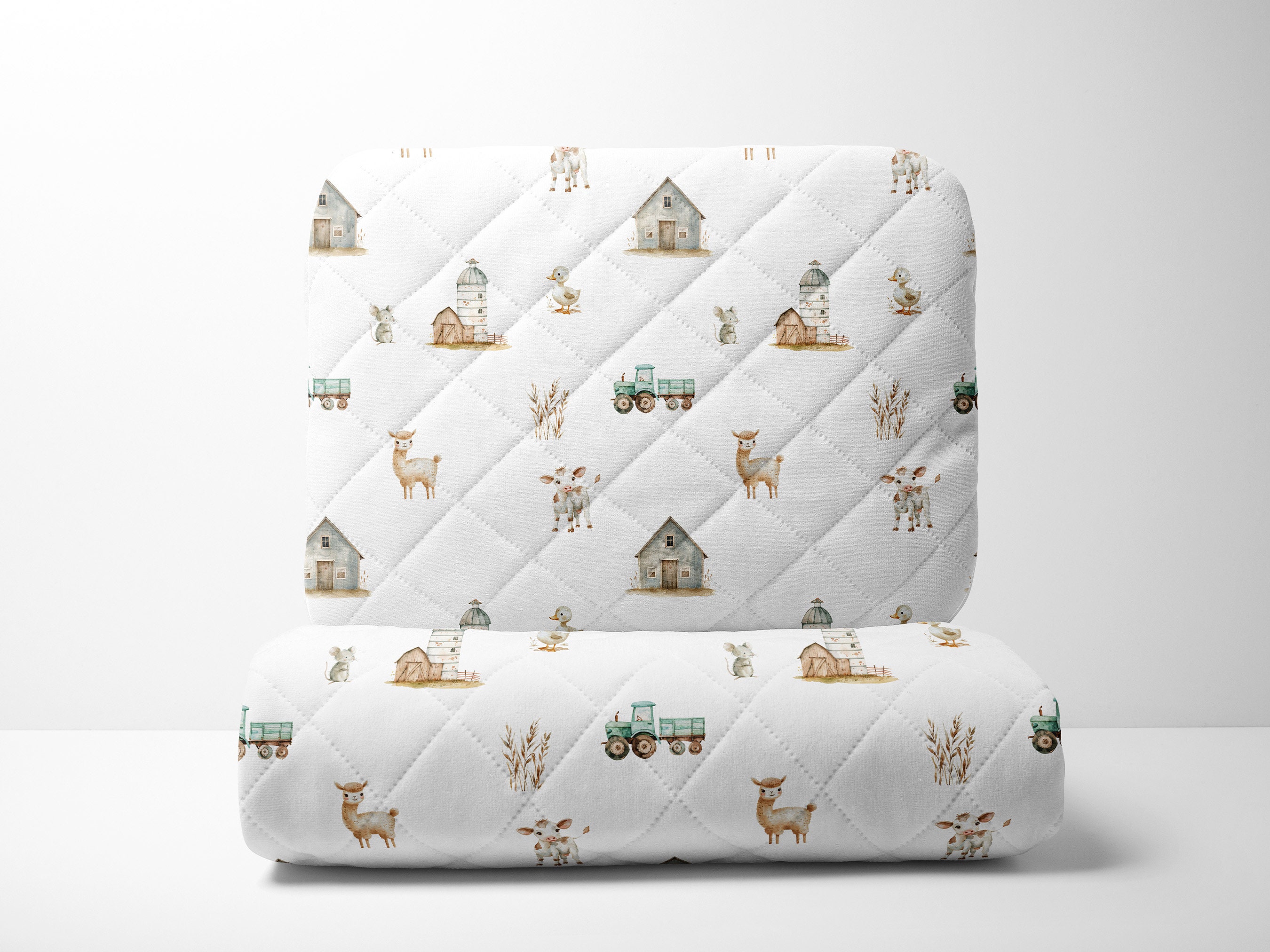 Farm Animals Watercolor Digital Paper Set Scrapbooking Digital ...