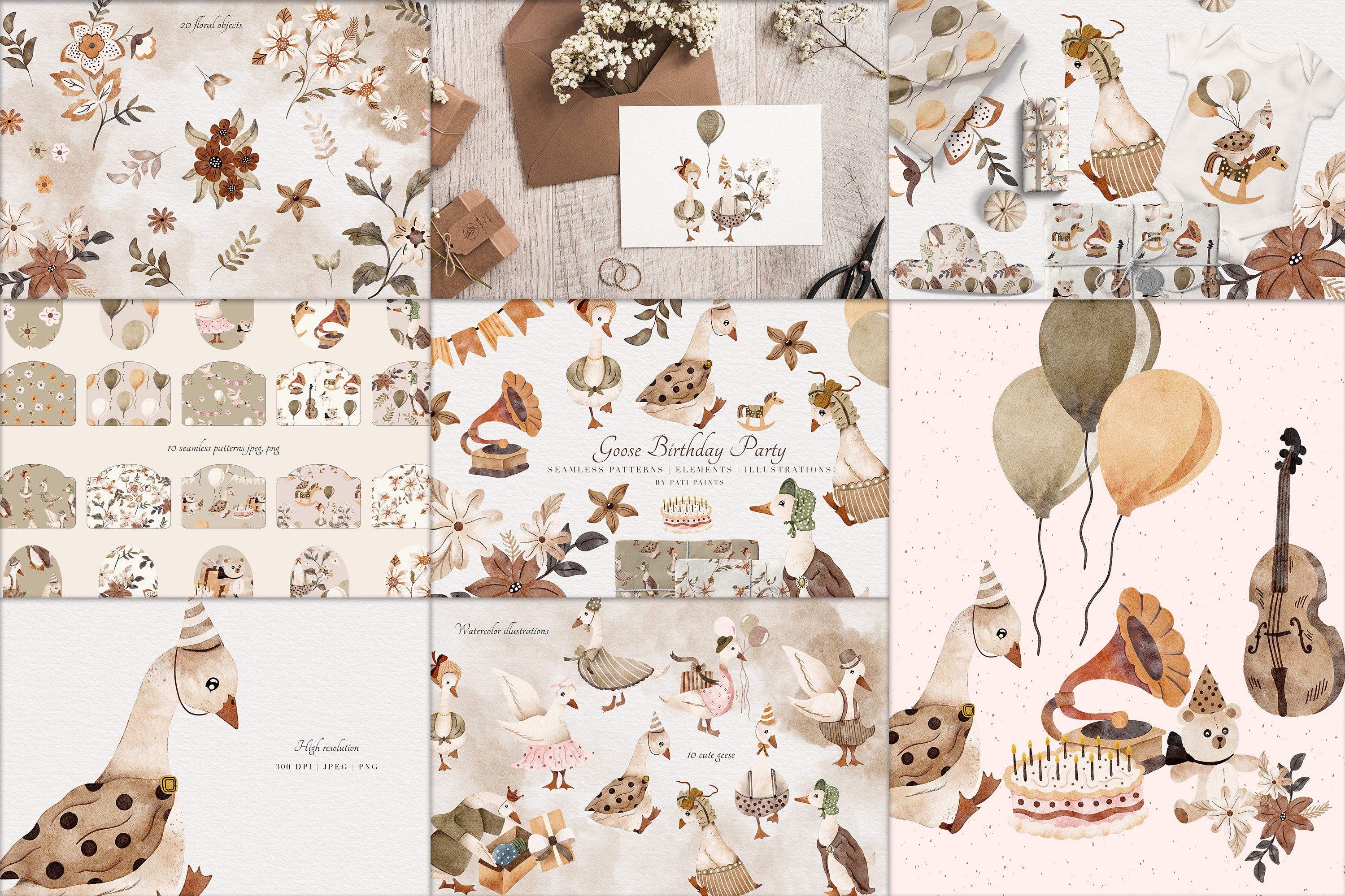 Graphic Kids Bundle Digital Watercolor Clipart Bundle Clipart Bundle ...