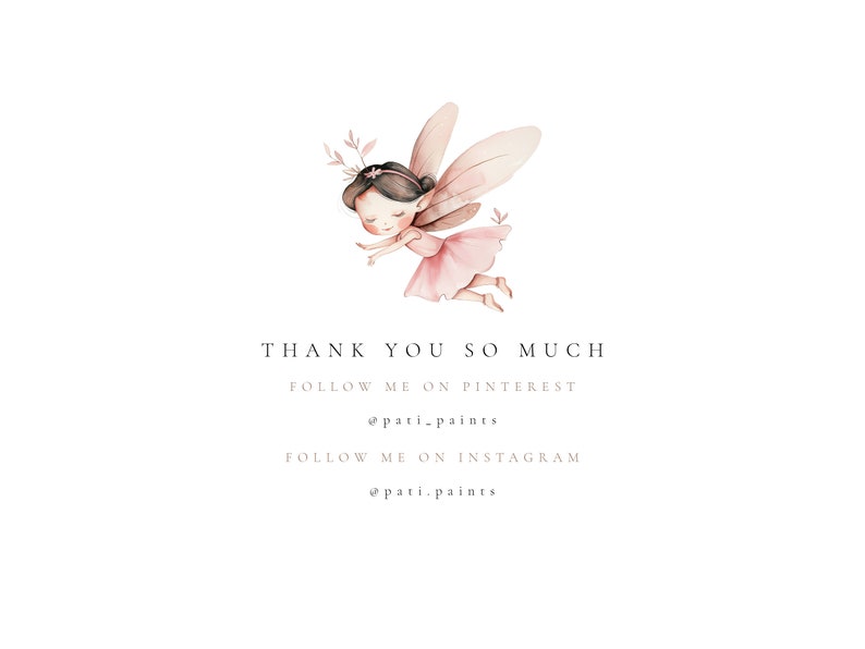 Pink Fairy Digital Paper Watercolor Paper Nursery Digital Background ...