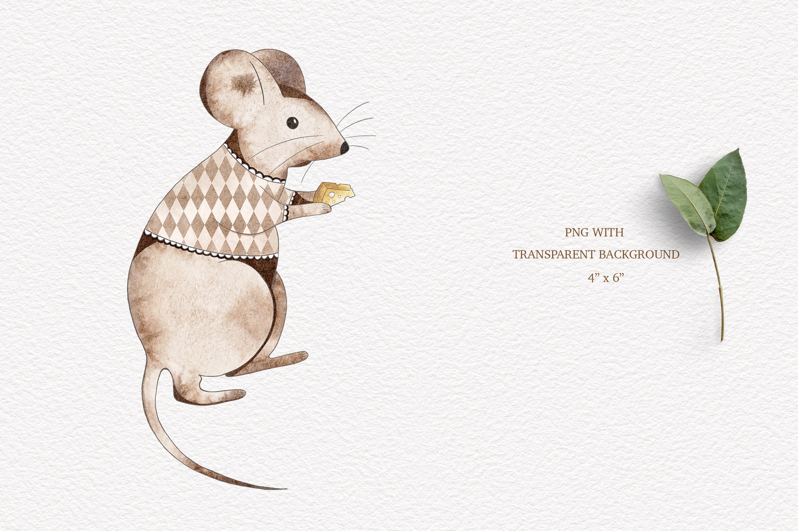 Watercolor Mice Clipart Nursery Art Watercolor - Etsy