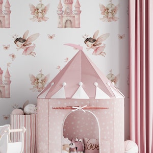 Pink Fairy Digital Paper - Watercolor Paper - Nursery Digital ...