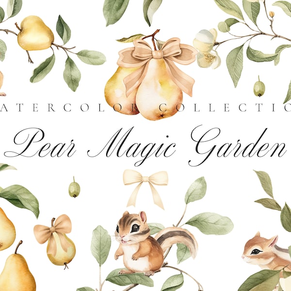 Chipmunk Clipart - Etsy