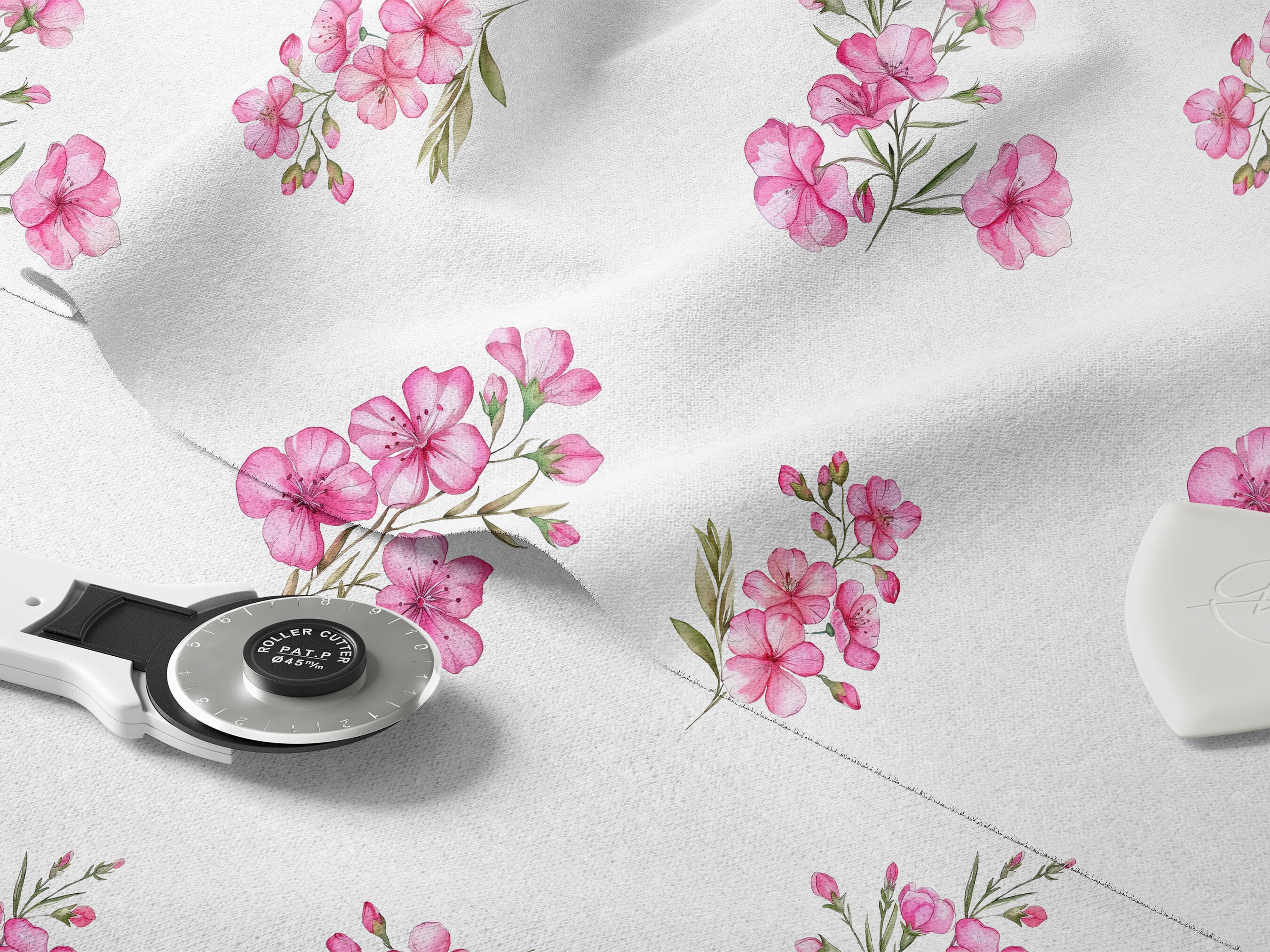 Pink Spring Flower Digital Paper Floral Seamless Pattern Digital ...