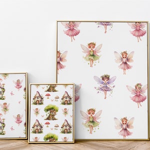 Fairy Digital Paper Set - Scrapbooking - Digital Background - Fairy ...