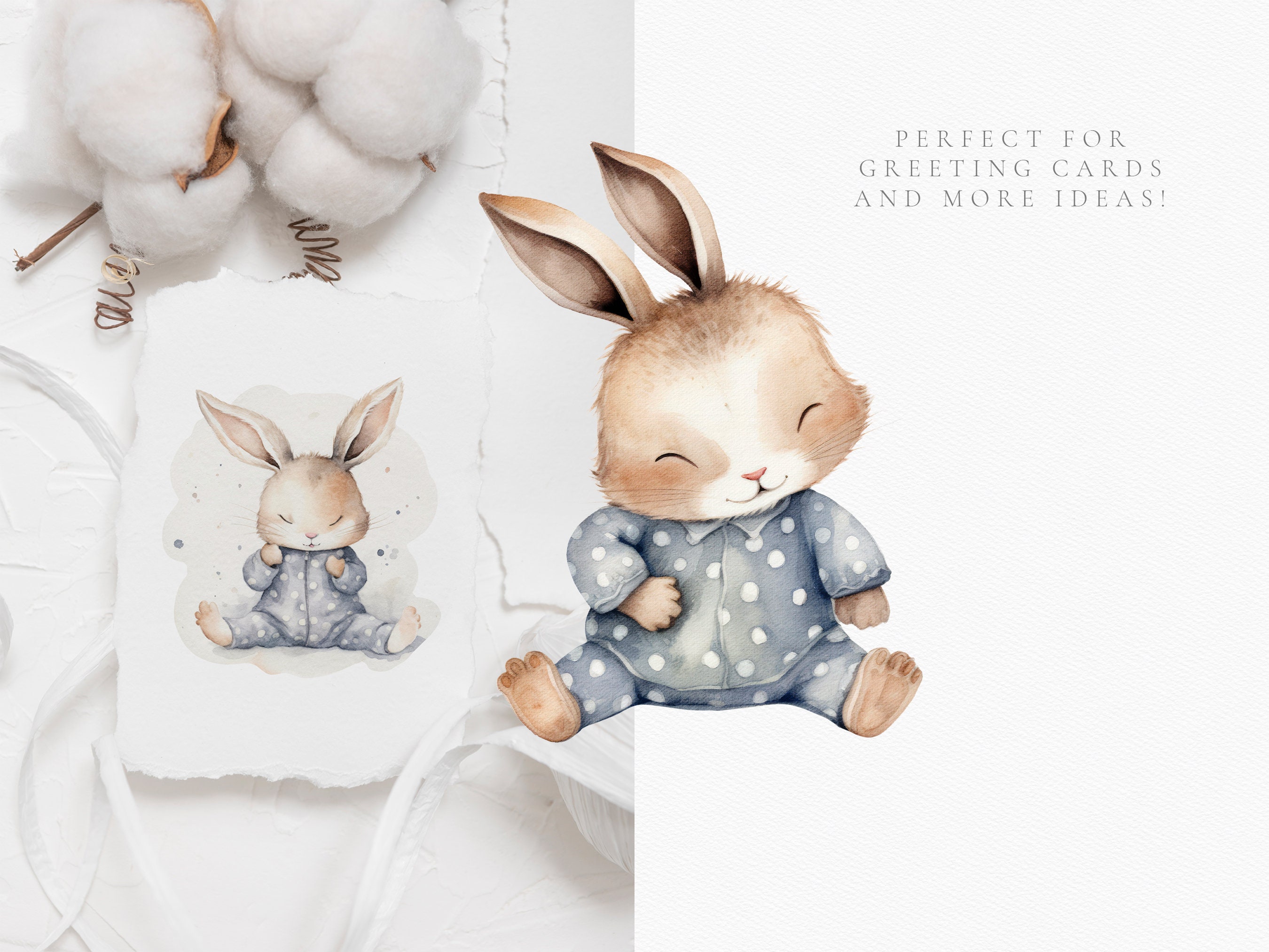 Watercolor Sleepyhead Clipart Set for Baby Shower Invite Sleeping Baby ...