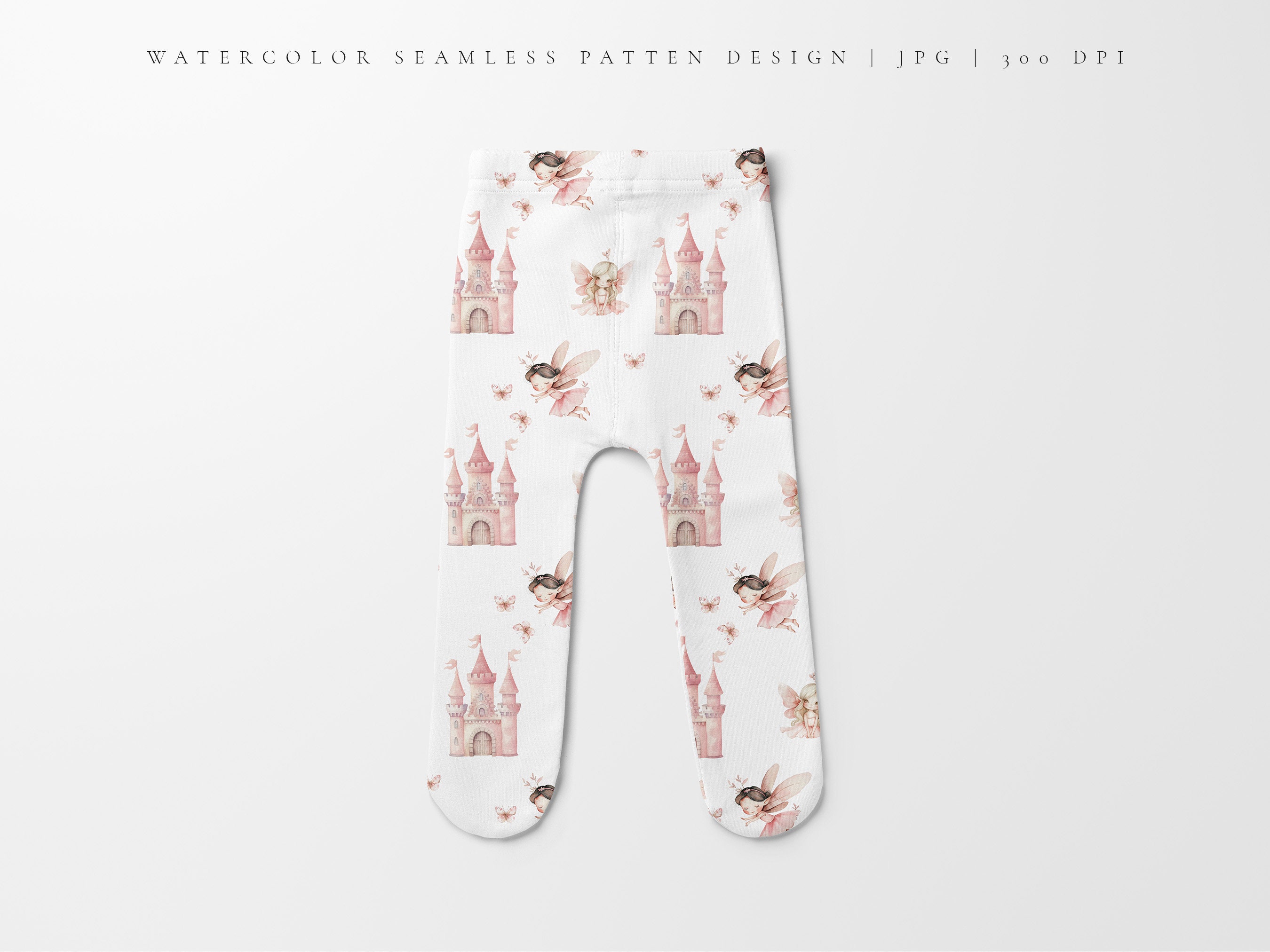 Pink Fairy Digital Paper Watercolor Paper Nursery Digital Background ...