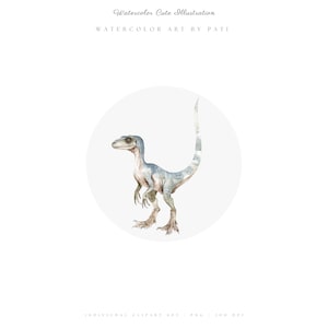 Watercolor Cute Dinosaur Clipart Bundle, Nursery Graphic for Kids, Baby ...