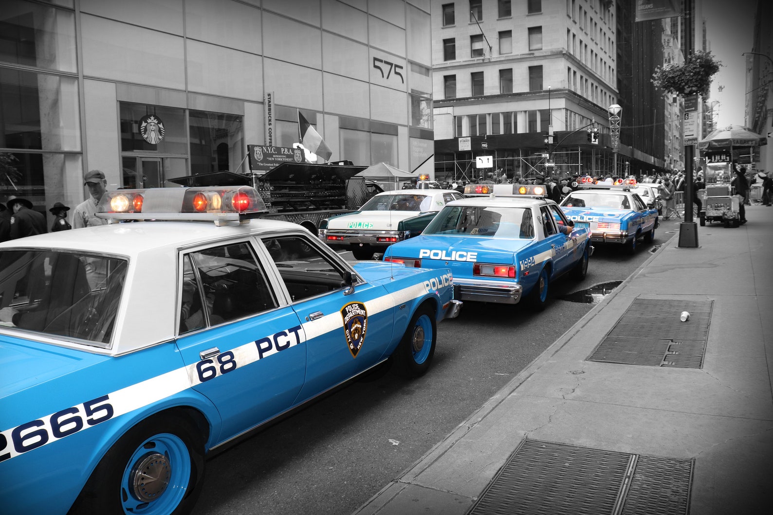NYPD 1980s 1990s Retro Car Color Pop Digital Photo Print - Etsy