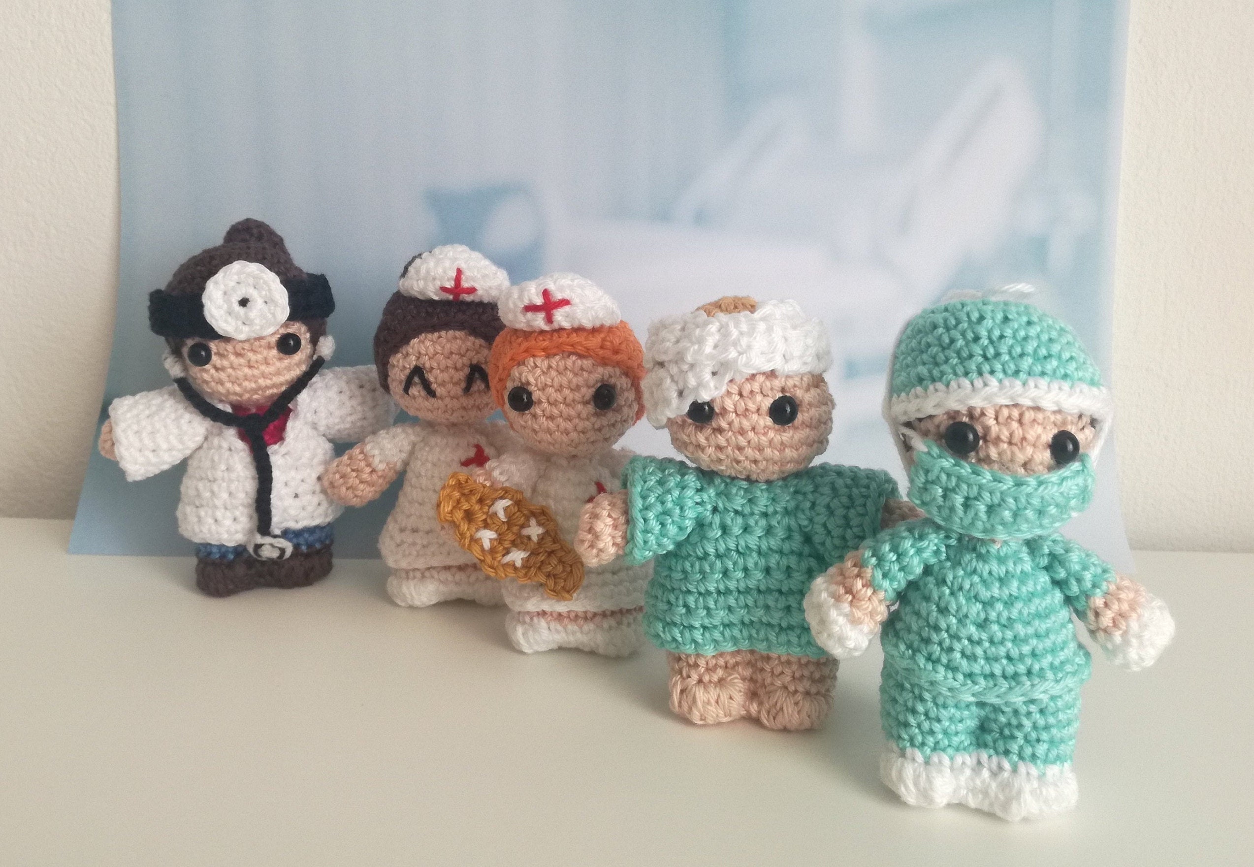 Crochet PATTERN Hospital Set - Etsy