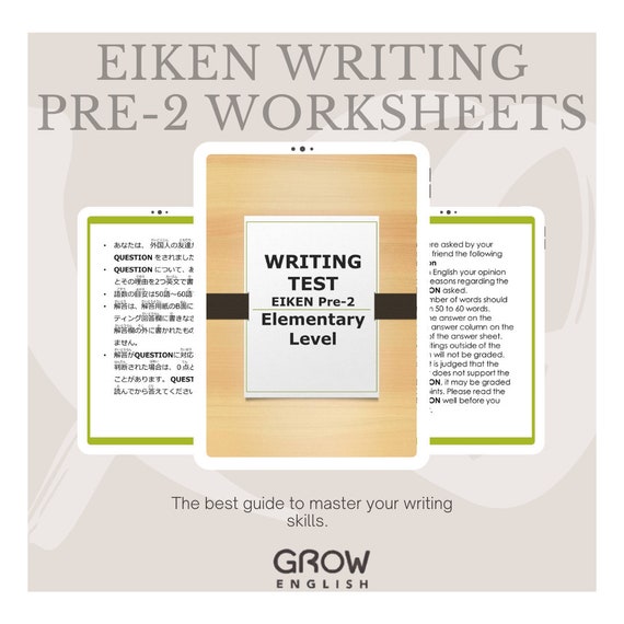 EIKEN PRE 2 Writing Worksheets Printable Etsy EIKEN PRE 2 Writing Worksheets Printable Etsy