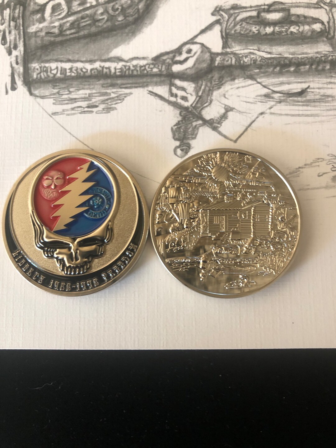 Grateful Dead Memory Coin. Grateful Dead Challenge Coin. - Etsy