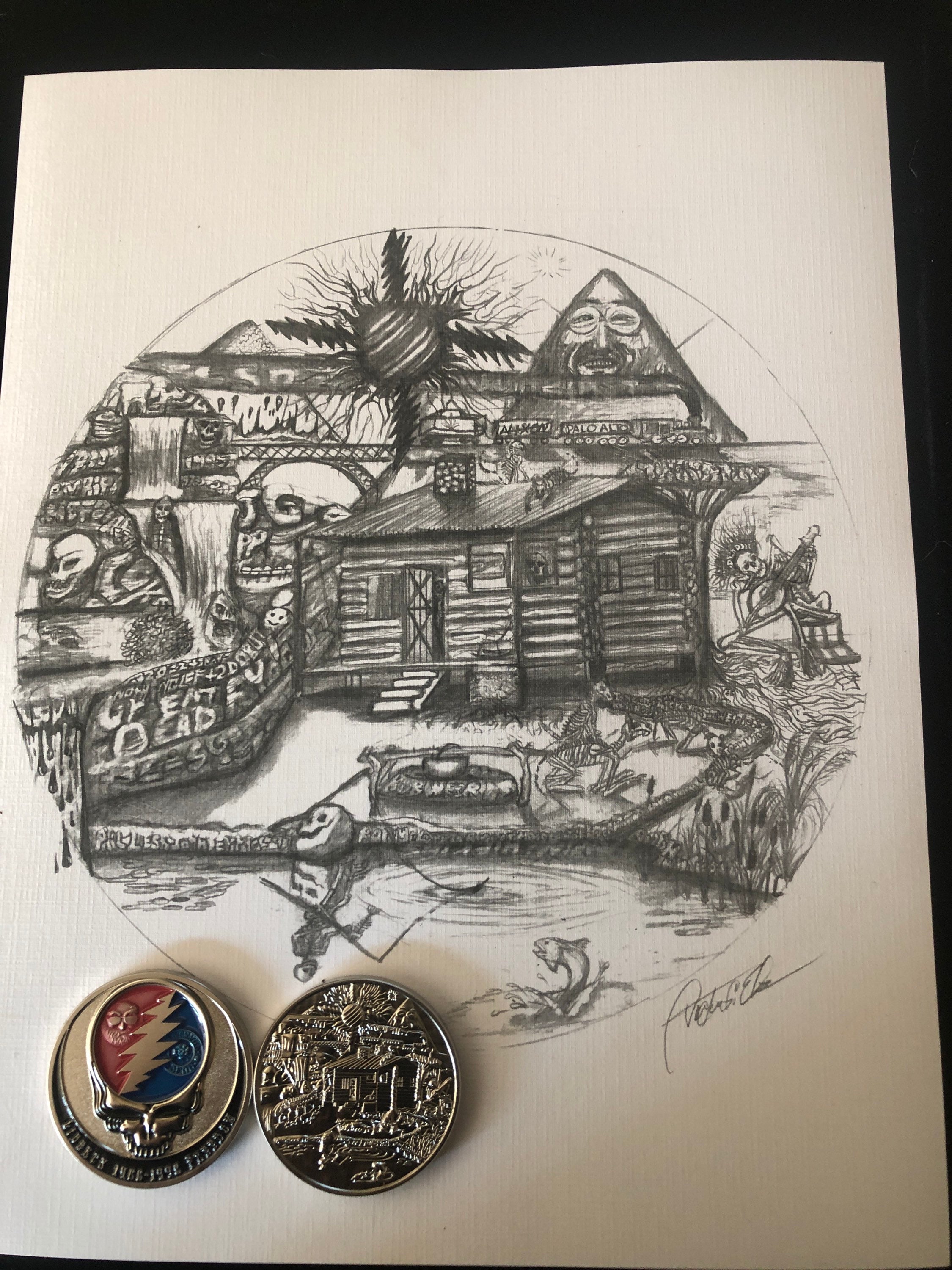 Grateful Dead Memory Coin. Grateful Dead Challenge Coin. - Etsy