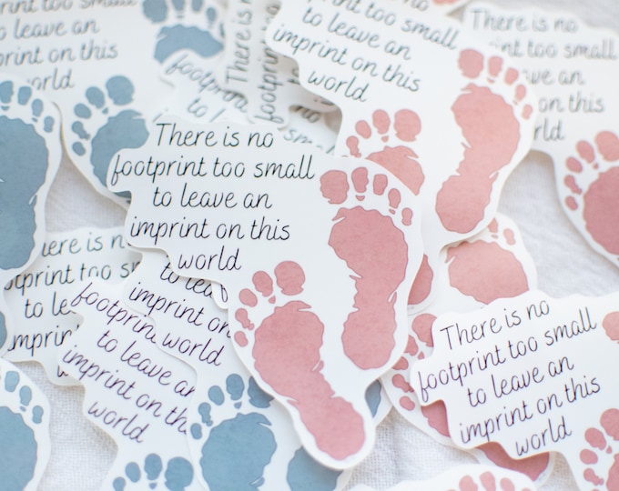 Footprint Sticker | Angel Baby | Miscarriage Gift | Stillbirth Gift ...