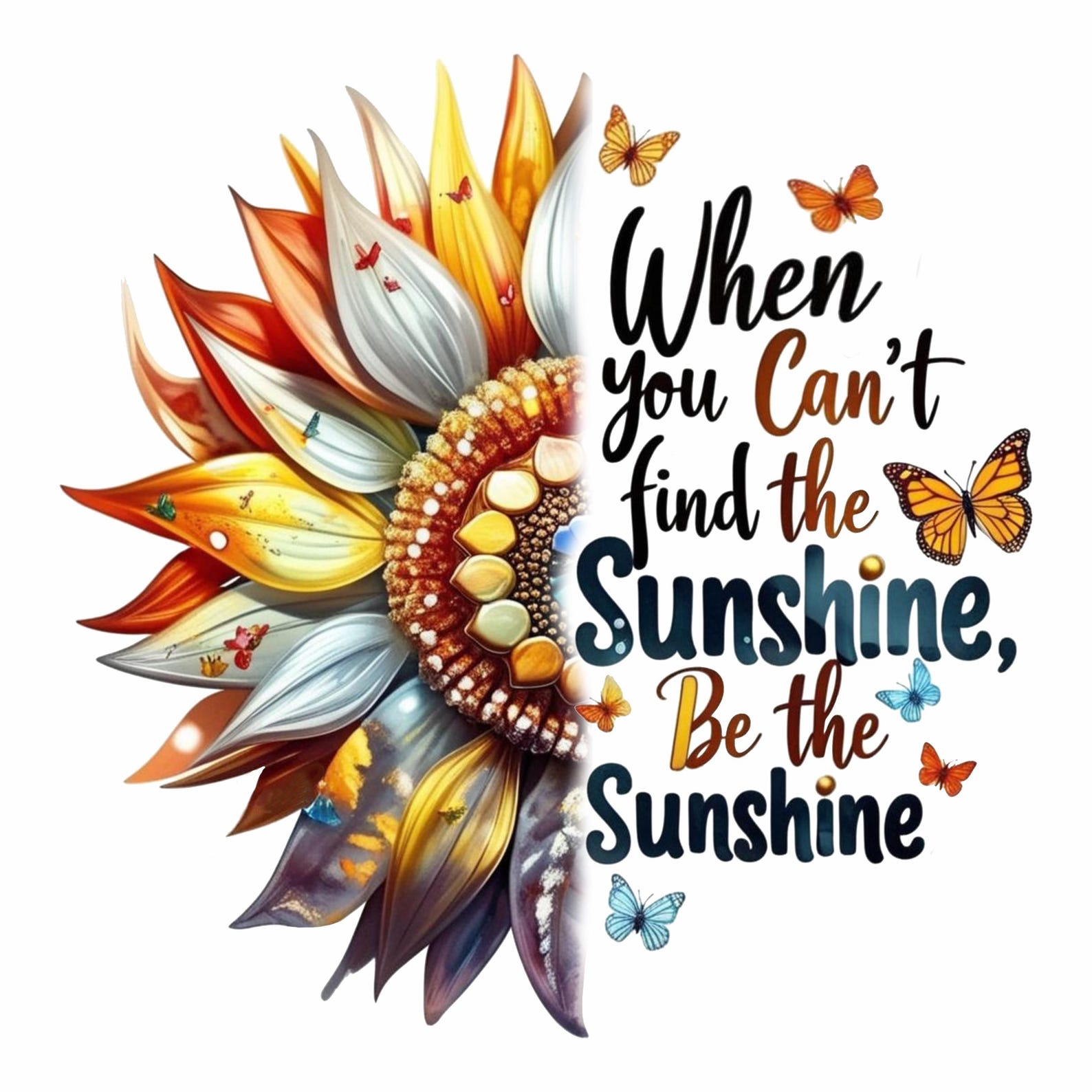 Be the Sunshine, Positive Vibes Clipart, PNG File, Transperant ...