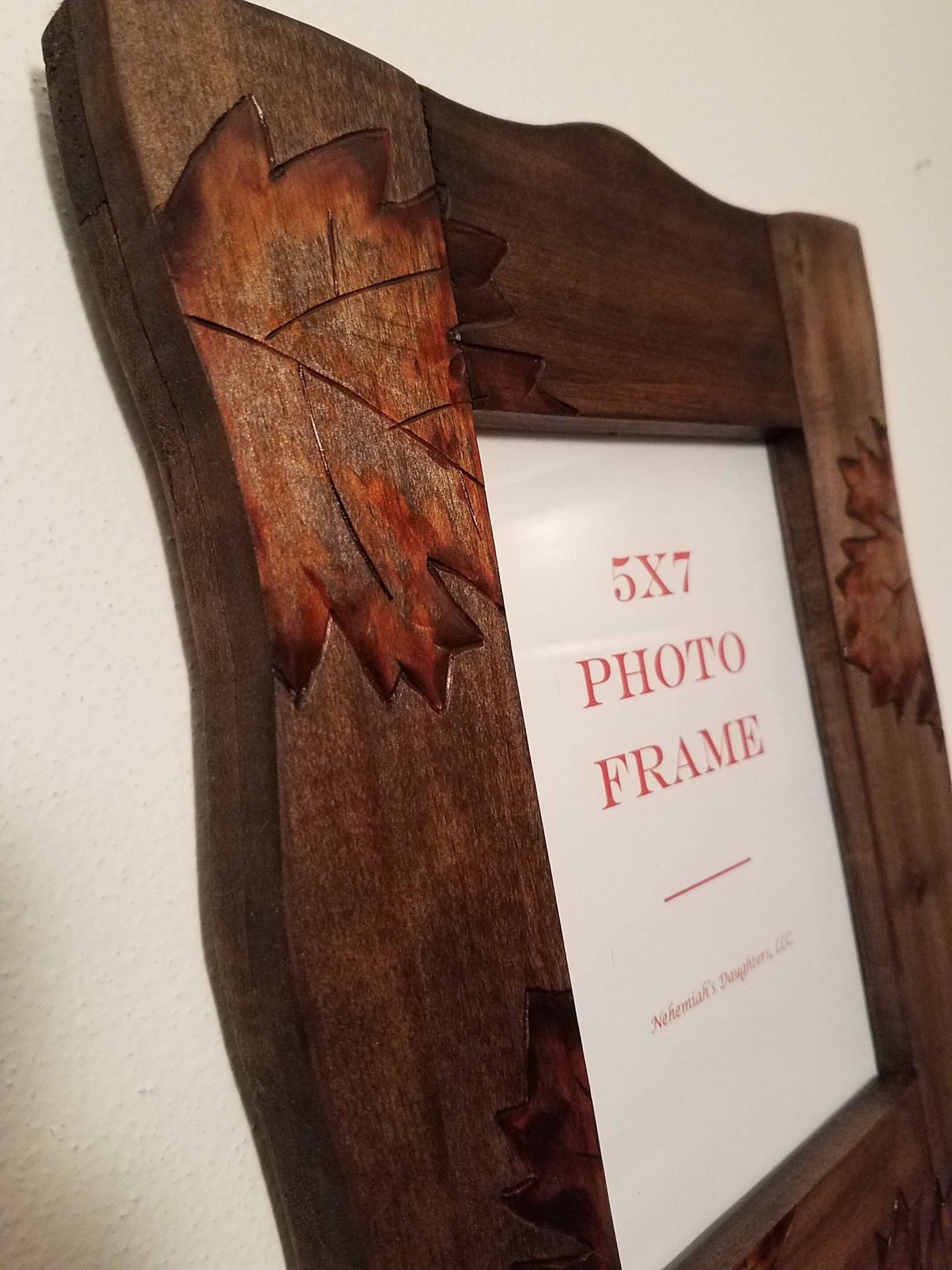 Falling Leaves Handmade Wooden Picture Frame - Etsy