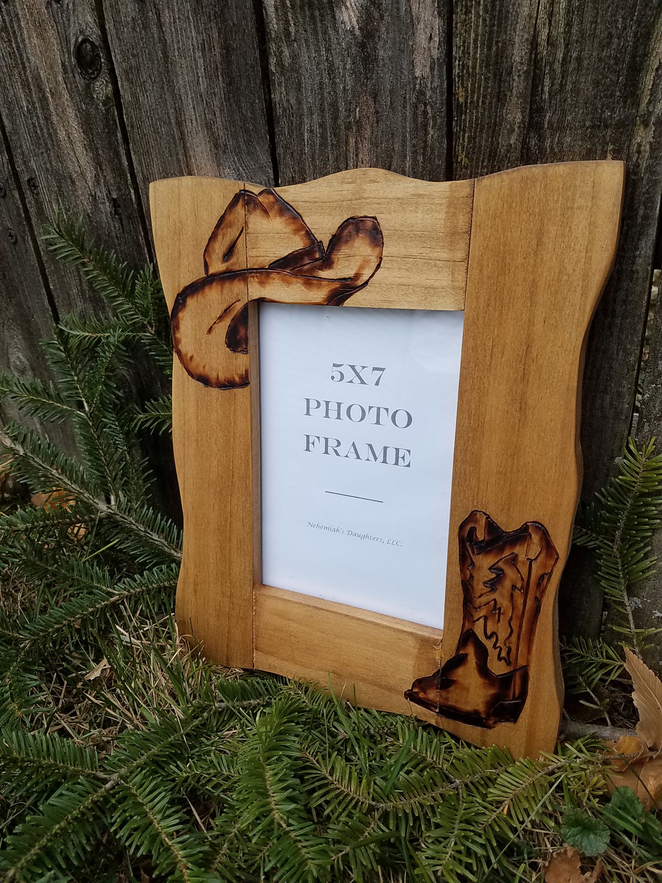Western Style Wood Picture Frame - Etsy