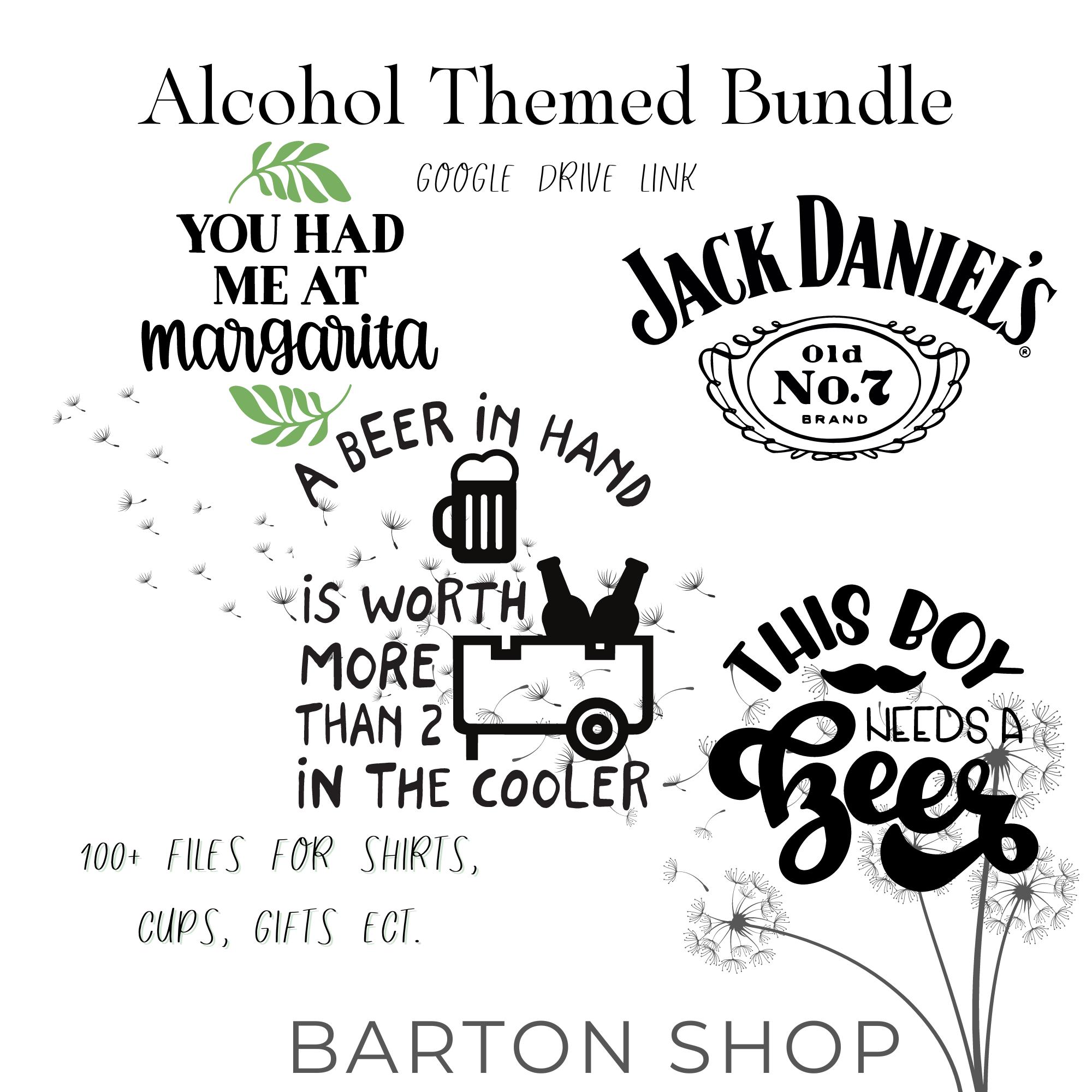 Alcohol Themed 100+ SVG & PNG Files Bundle - Etsy