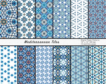 Mediterranean Seamless Paper - Etsy