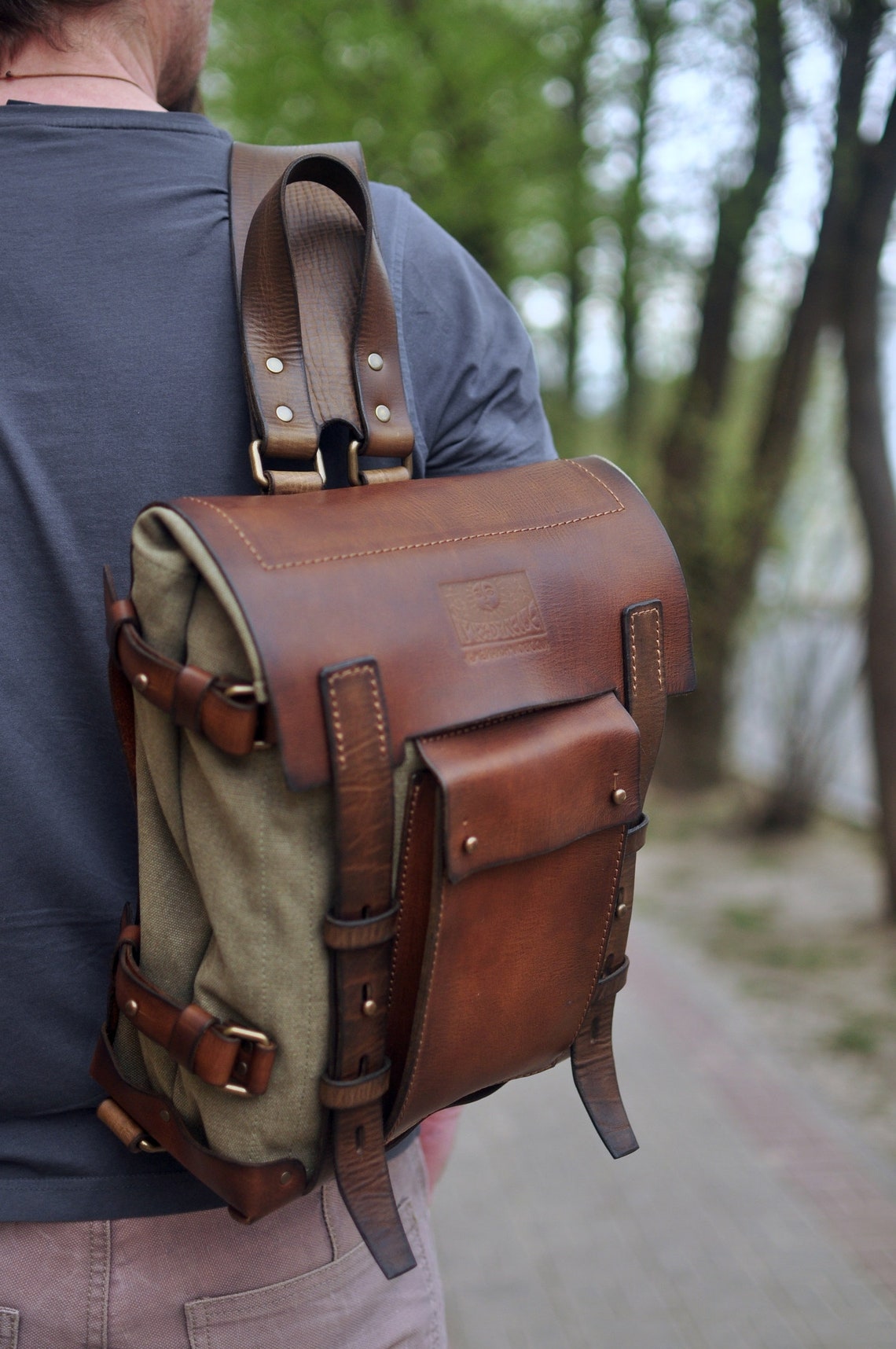 Leather Bag Pattern Pdf Leather Backpack Pattern Pdf - Etsy