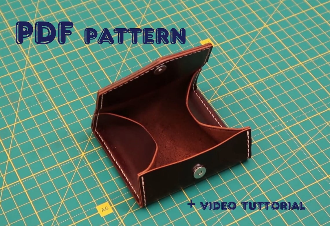 Coin Wallet Pattern Pdf Leather Coin Wallet Pattern Leather - Etsy