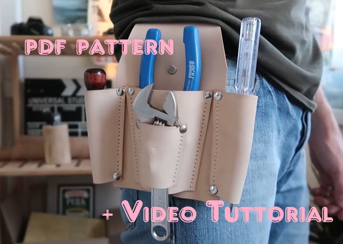 Tool Belt Pattern Tool Holster Pattern Leather Tool Belt - Etsy