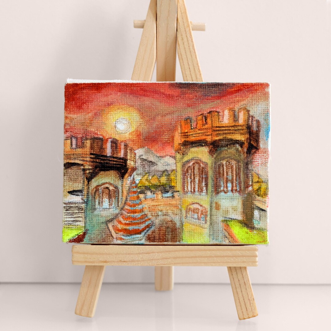 Evening Lake | Spyro Themed Miniature Painting by Devin Gohil - Etsy