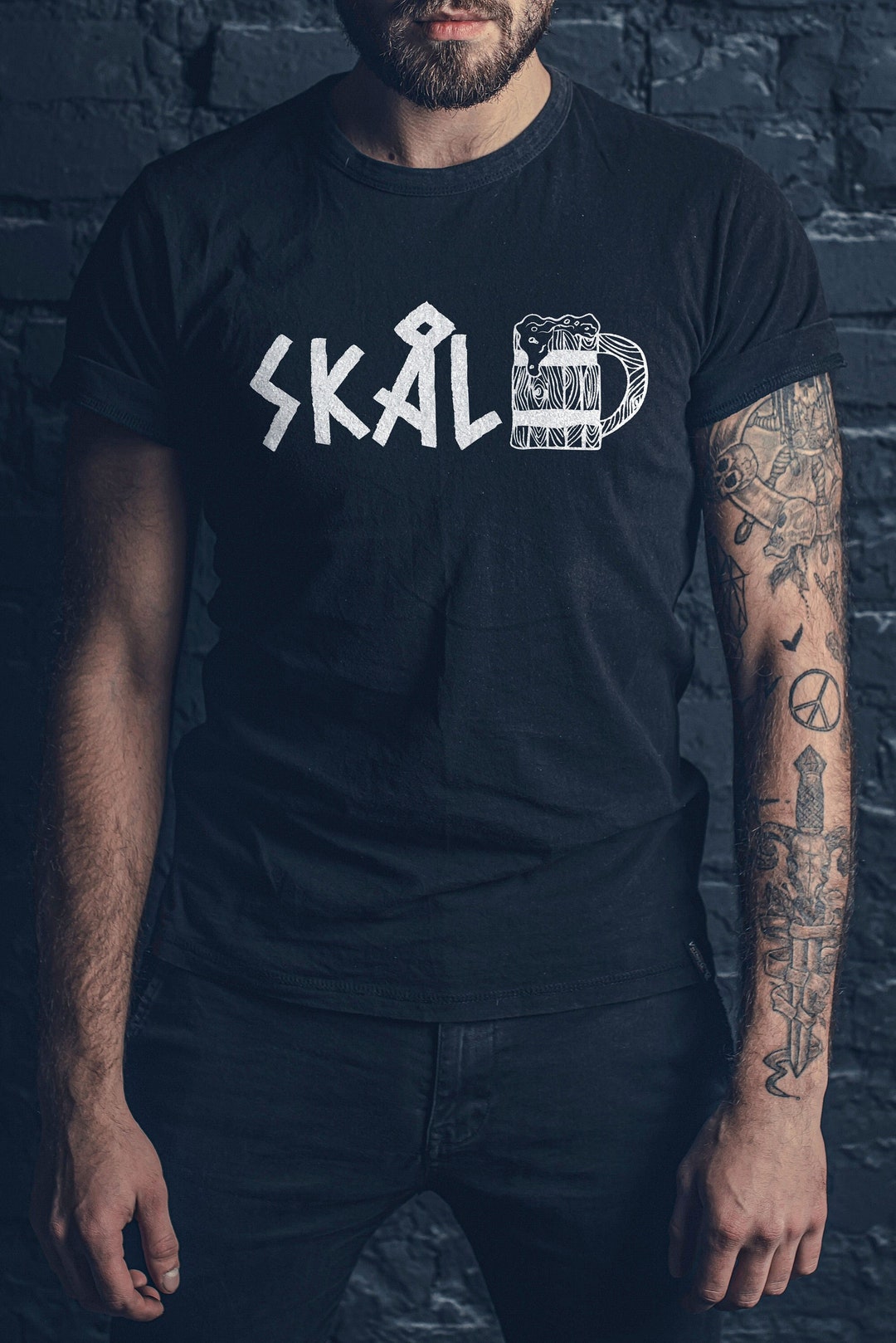 Viking Skål (cheers) T-shirt - Skol, Beer, Mug, Ale, Mead, Norse ...