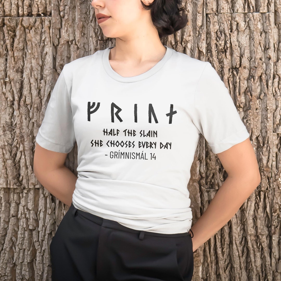 Freya T-shirt - Freyja Norse Goddess, Viking Rune T-shirt, Norse T ...