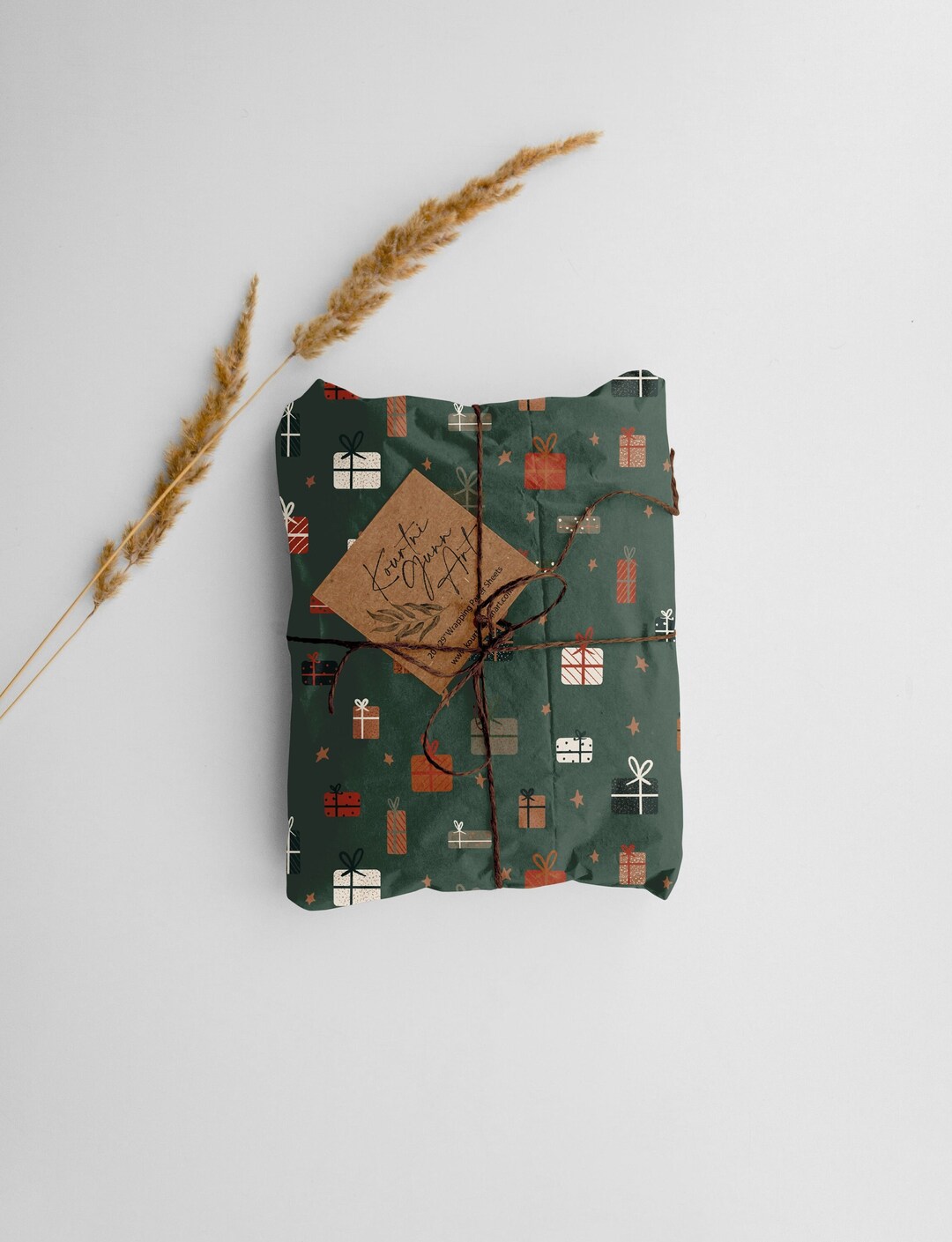 Christmas Present Wrapping Paper Gift Wrap Holiday Wrapping - Etsy