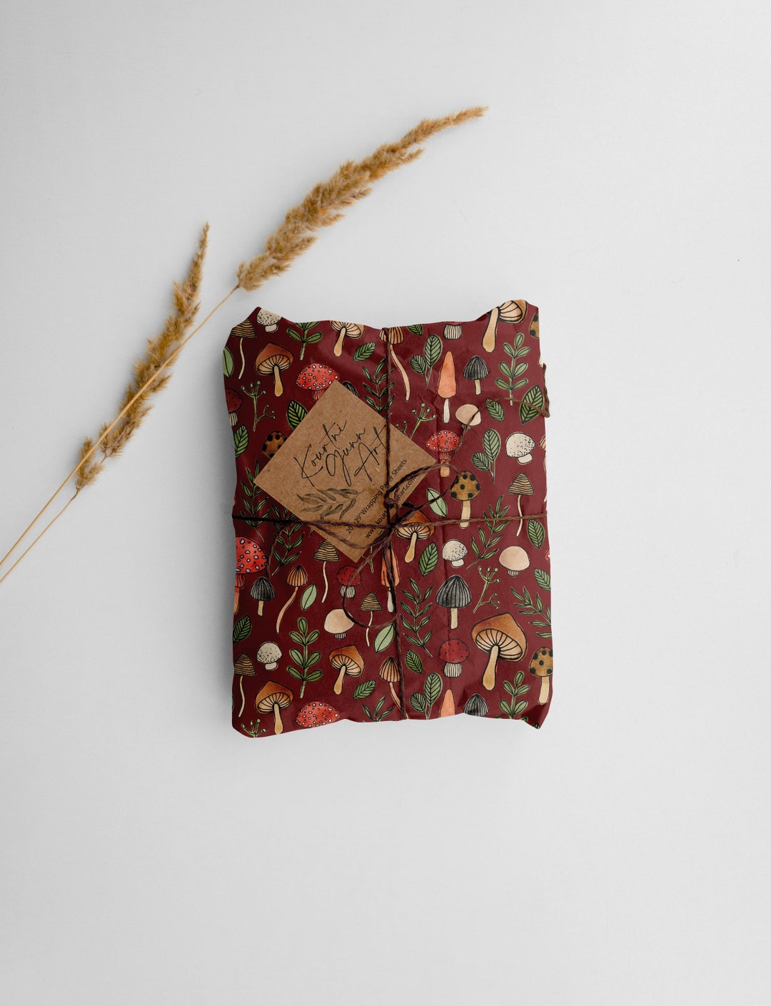 Mushroom Wrapping Paper, Mushroom Gift Wrap - Etsy