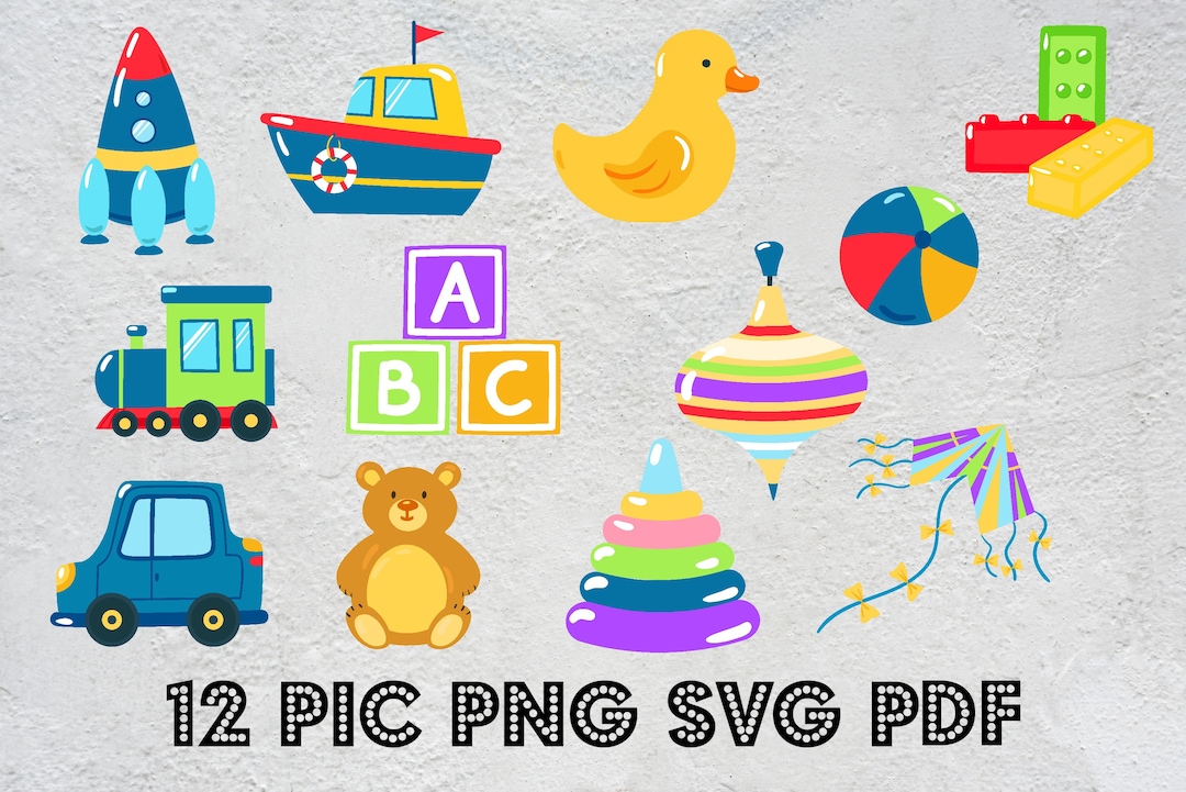 Kids Toys Svg Child Toy Svg Toy Car Svg Toy Tarin Svg Toy - Etsy