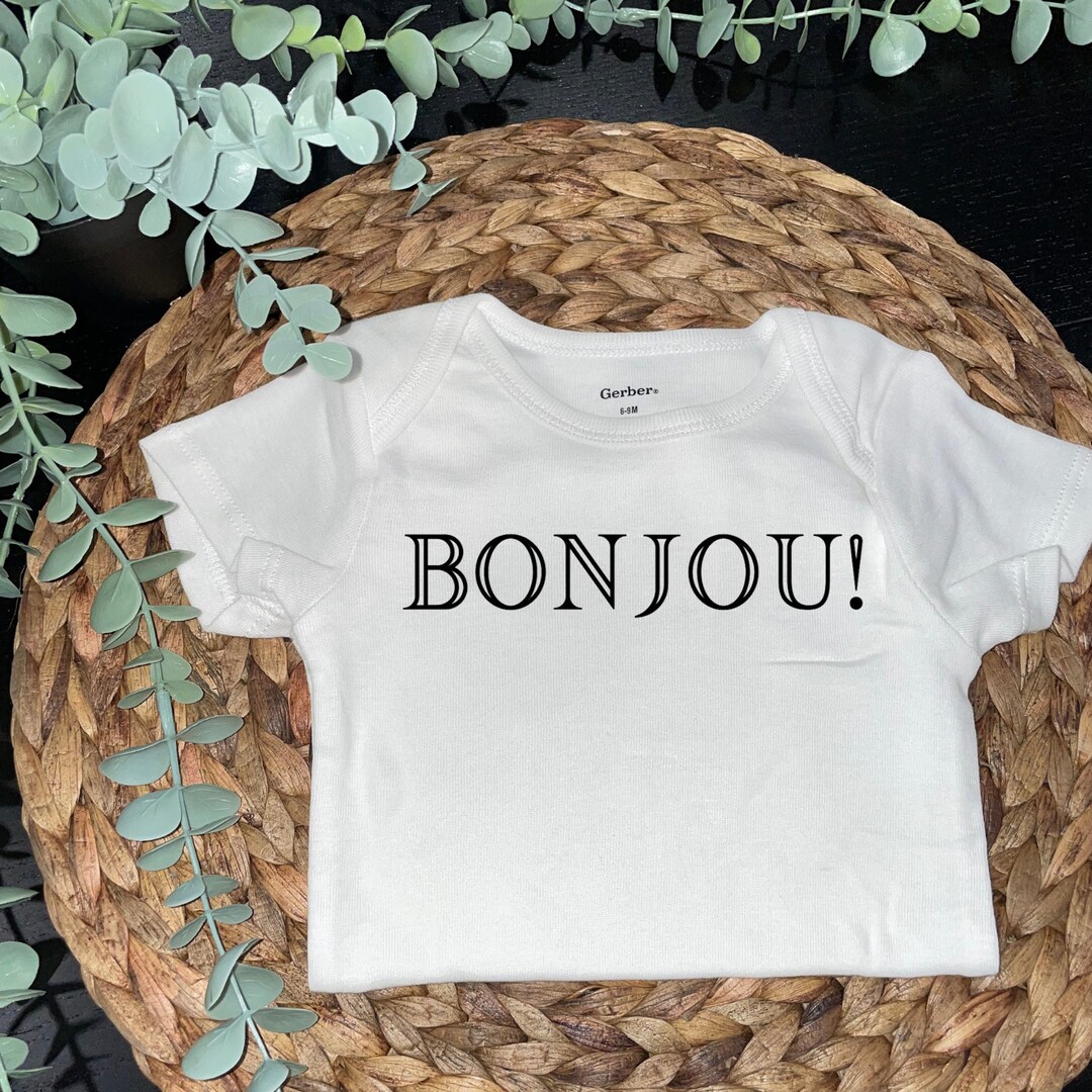 Hello Haitian Creole Baby Onesie: Pregnancy Announcement - Etsy