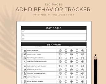 ADHD Daily Planner Printable, ADHD Tracker, Behavior Tracker, ADHD ...